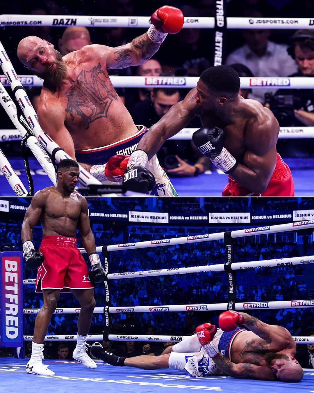 Anthony Joshua Silences Boos With Brutal Knockout Of Robert Heleniu ...